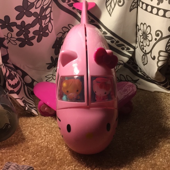 Other | Hello Kitty Plane With Pilots And Accessories | Poshmark